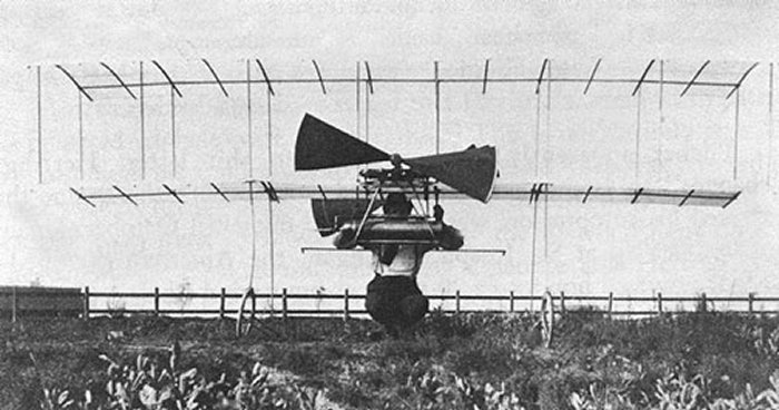 The Octave Herring and Augustus Chanute compressed-air plane | Paleo ...